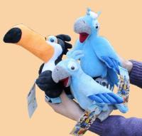 China Rio 2 Blue Boy Jewel Stuffed Cartoon Plush Toy 25cm Polyester for Promotion Gifts for sale