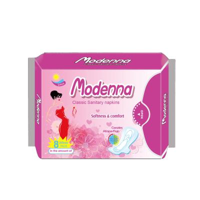 China OEM Organic Sanitary Towel Pads 180-410mm Super Absorbent with Anion & Nano-silver Technology for sale
