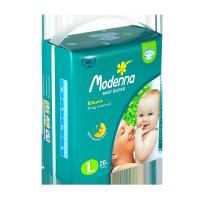 China Modenna Baby Disposable Cotton Diapers 6-22kg with 500-900ml Absorbency and Elastic Waistband for sale