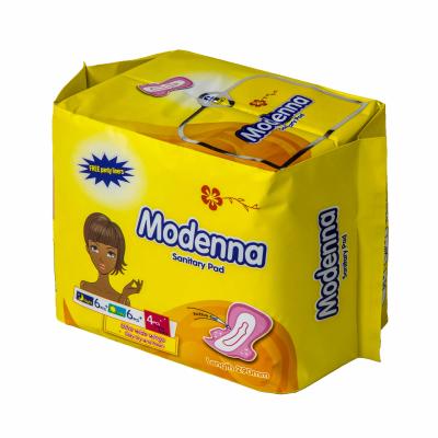 China Modenna Women Sanitary Towel Pads 155-410mm Winged Breathable Ultra Thin with OEM Customization for sale