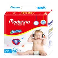 China Biodegradable Disposable Baby Diapers 350-1100ml Absorbency with 3D Leak Prevention and Japanese SAP for sale