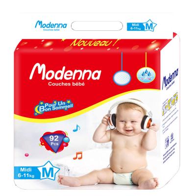 China Biodegradable Disposable Baby Diapers 350-1100ml Absorbency with 3D Leak Prevention and Japanese SAP for sale