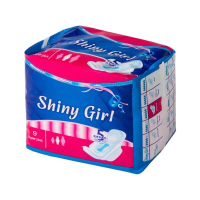 China Biodegradable Herbal Sanitary Pads 155-420mm with Cotton Soft Top Sheet and Winged Design for Women for sale