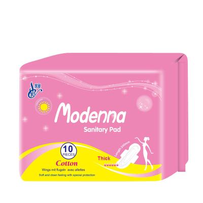 China Organic Cotton Period Pads 155-340mm Night Use Disposable Sanitary Napkins with Winged Design for sale