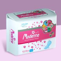 China Modenna Super Absorbent Sanitary Napkins 230-410mm with 50-80ml Capacity and Winged Design for sale
