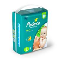 China Modenna A Grade Disposable Baby Diaper Pants - 500-900ml Absorption Capacity, S M L XL XXL Sizes, Leak-Proof Design for sale