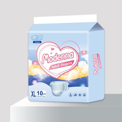 China Modenna MOD235 Disposable Adult Diaper - 800ml to 1200ml Absorbency, 3D Leak Protection, Unisex Elder Care for sale