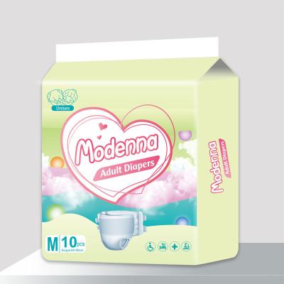 China Modenna Soft Unisex Disposable Adult Diaper Pull Up Pants - 800×650mm L Size, 85g Weight with Anti-Leak Protection for sale
