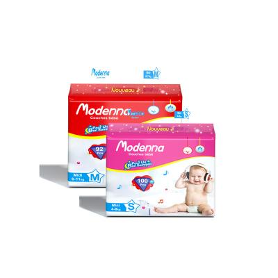 China OEM Disposable Baby Diaper 600-900ml Absorption with 3D Leak Guard - ISO9001 Certified Newborn Nappies for sale