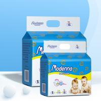 China Modenna Baby Diaper Pants 22-32 lbs with 360° Elastic Waistband - Soft Breathable Disposable Nappies with Leak Protection for sale