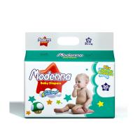 China Modenna Ultra Thin Cotton Disposable Baby Diapers - 600-900ml Absorbency, 4 Sizes for 3-13kg Infants for sale
