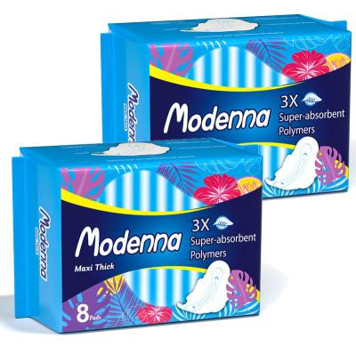 China Menstrual Overnight Sanitary Napkins Disposable 3D Organic Cotton Panty Liner for sale