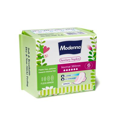 China Feminine Hygiene Sanitary Towel 360mm Girl Sanitary Napkin Super Absorbent Ultra Thin for sale