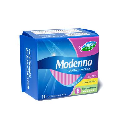 China Ultra Soft 100% Cotton Menstrual Pads Women Sanitary Napkins for sale