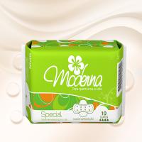 China Custom Logo Anion Sanitary Napkin Disposable Winged Shape for sale