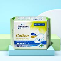 China Thick Sanitary Napkin 100 Certified Girl Pads Cotton Organic Female Pad For Heavy Flow for sale