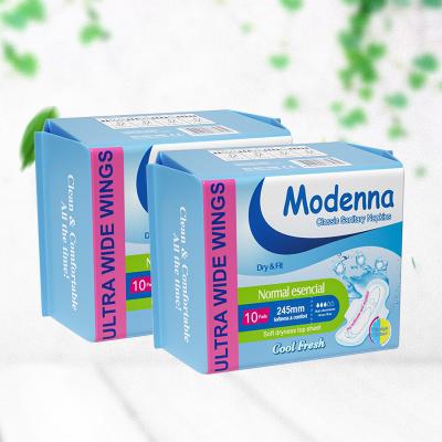 China Soft Cotton Top Sheet Disposable Lady Sanitary Towel Women Sanitary Napkin Menstrual Period Pad for sale