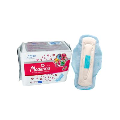 China Disposable feminine pads cotton menstrual sanitary pads for women napkin with wings for sale