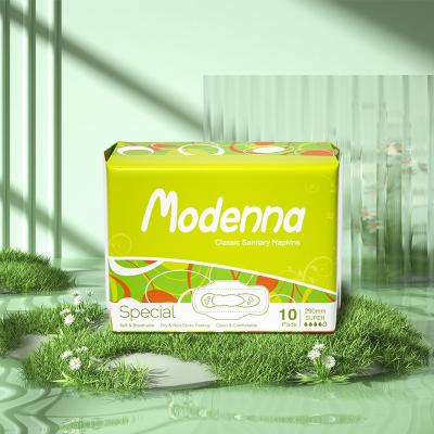 China Factory Cheap Sanitary Napkins Disposable Cotton Ladies Napkins Sanitary Pads For Period Time for sale