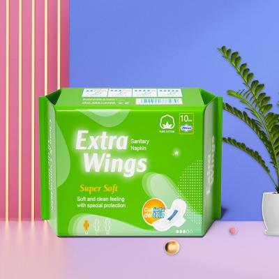 China Wholesale Disposable Wood Pulp Sanitary Pads Private Label Women Cotton Fiber Sanitary Napkin Suppliers for sale