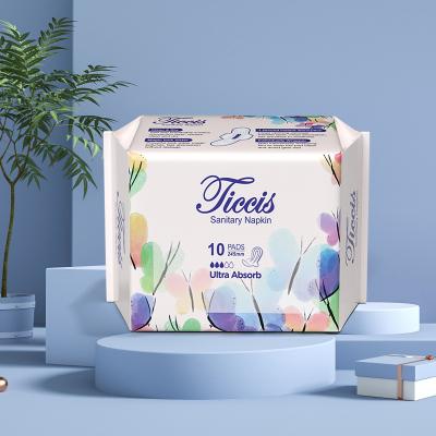 China Disposable Ladies Cotton Sanitary Pads Super Absorbency Cheap Sanitary Napkins Woman Napkin Pad Sanitary for sale
