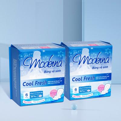 China Super Absorption  290Mm 10.5g Night Women Pads Feminine Sanitary Napkin Long Pads Soft Cotton Pads for sale