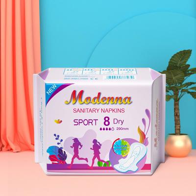 China Hot sale women cotton sanitary napkins pad wholesale menstrual pad for ladies in bulk with OEM Service for sale