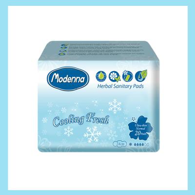 China Oem Comfort Softness Breathable Ultra Thin Night Use Women disposable Sanitary Pads Natural Cotton Sanitary Napkin for sale