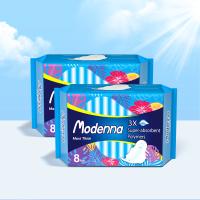 China Ultra Thick Ladies Womens Menstrual Period Pads Custom Super Absorption Disposable Cotton Organic Sanitary Pads for sale
