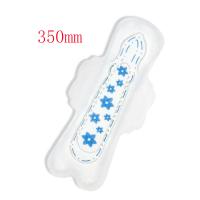 China Wholesale Super Soft White Blue Chip Disposable 350mm Sanitary Pad For Woman for sale