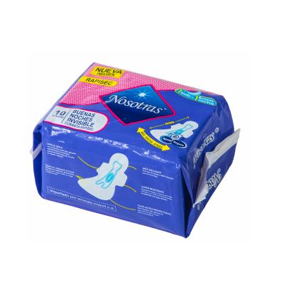 China Super Spread Absorb Chip Disposable Women Pure Cotton 3D Anti Leakage Sanitary Pads Napkin Size Ultra Thin for sale