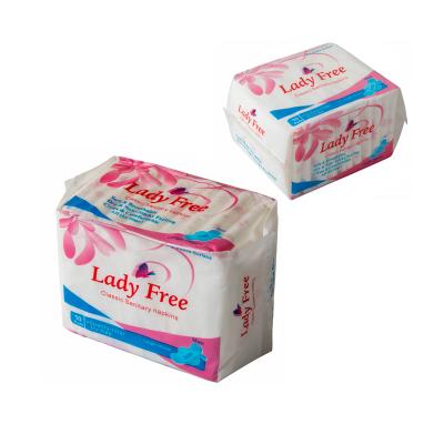China Disposable Nonwoven And Dry Weave Women Period Pad Maxi Feminine Sanitary Napkin for sale