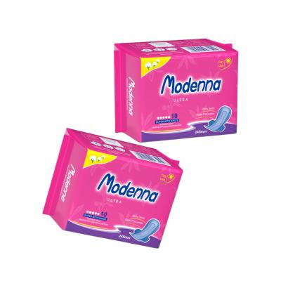 China Ultra Absorbent Protective Disposable Sanitary Napkins In White for sale