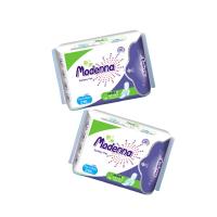 China Good Breathability Ultra Absorbent Rectangle Cotton Sanitary Napkin With Leakproof Adhesive for sale