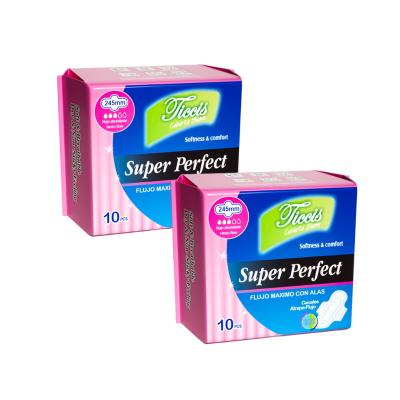 China Cotton Ultra Adhesive Sanitary Napkins For Absorption Capacity 30-250ml for sale