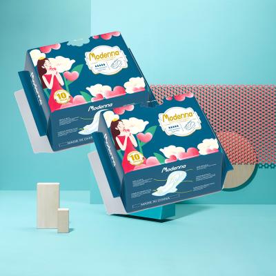 China Ultra-Thin Winged Sanitary Towels 260mm/290mm with Cotton Material and 12ml-120ml Absorption Capacity for sale