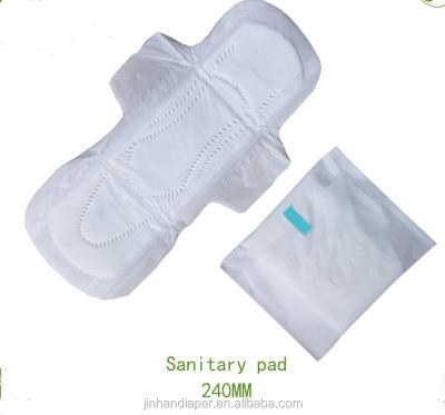 China Good Breathability and Adhesive White Disposable Sanitary Napkin for Feminine Hygiene Products for sale