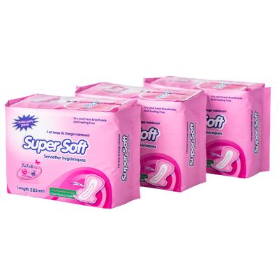 China Brand Name Plus Size Women Cotton Sanitary Pads Menstrual Pads Sanitary Napkin for sale