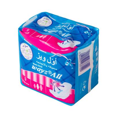 China Lady Cheap Price Printed Maxi Thick Sanitary Pad for Middle East Market for sale