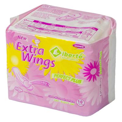 China Super Absorbent Polymer Core Material Disposable Sanitary Napkin Breathable Individual Packaging Ideal for Comfortable Protection for sale