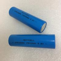 China CE IFR18650 LiFePO4 Battery 3.2V 1500mAh High Discharge Rate for Solar Light for sale