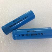 China 14500 500mAh High Discharge Rate Batteries Li Ion AA Lifepo4 Battery Cells for sale