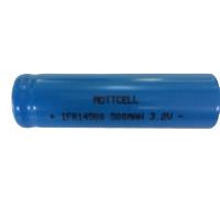 China 14500 LiFePO4 Cylinder Battery Cell 3.2V 600mAh Lithium Iron Phosphate Rechargeable for sale