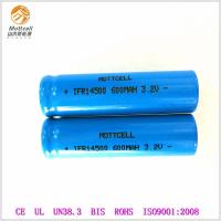 China Lifepo4 Cells IFR14500 3.2V 600Mah Li-Ion Solar Battery for sale
