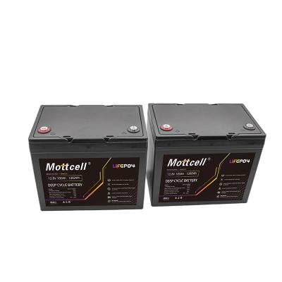 China Rechargeable 12V 100Ah LiFePO4 Lithium Battery Power Pack 1280Wh for RV Marine Solar for sale