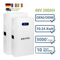 China 5kwh 10kwh 48V Solar Battery Lifepo4 100ah 200ah Wall Mount Lithium Battery for sale