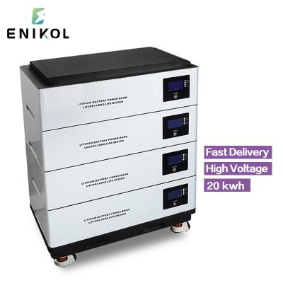 China 48v 51.2v 100ah Solar Lifepo4 Battery 10kwh 15kwh Stackable Battery System for sale