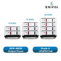 China Lithium Iron Phosphate Cell 51.2V 100AH Stackable 48V LiFePO4 Solar Battery for sale