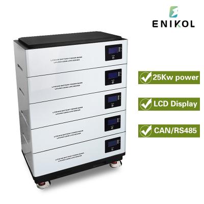 China High Capacity Stackable 48V Solar Battery 51.2v 100ah Lifepo4 Lithium Battery for sale