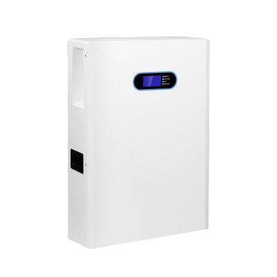 China 5KW rechargeable li ion battery pack 48V 100AH Wall Mounted LiFePo4 Battery for sale